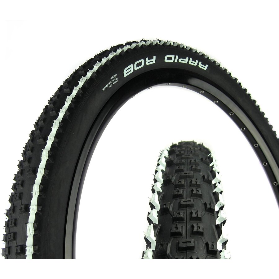 Anvelopa Schwalbe Rapid Rob 26*2.25 HS425 Negru/dungi albe (57-559 ...
